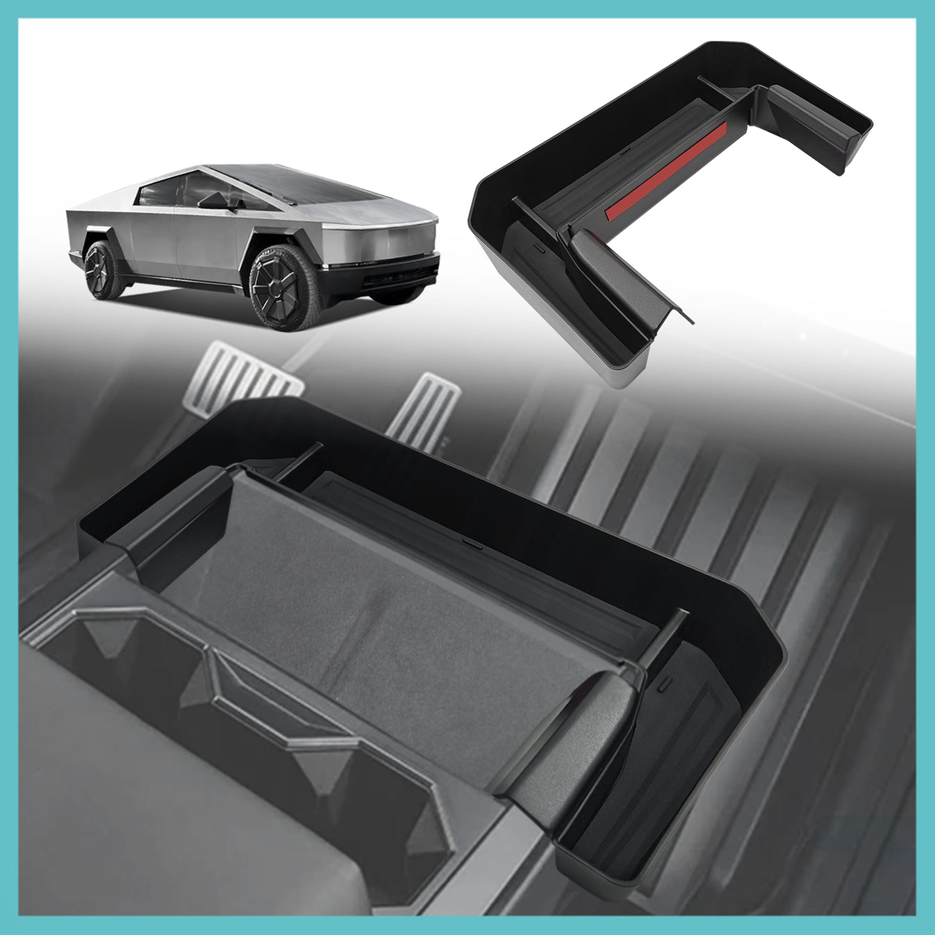 Cup Holder Front Organizer for Cybertruck – EV-Vida