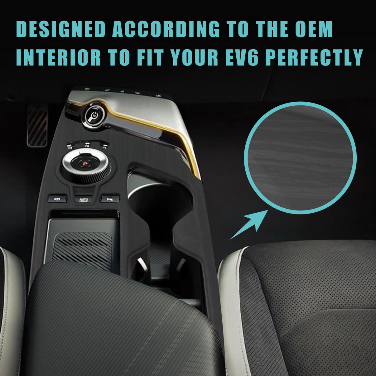 EV6 Interior Decoration Trim Set of 9 Gear Shift Panel Trim from BestE ...