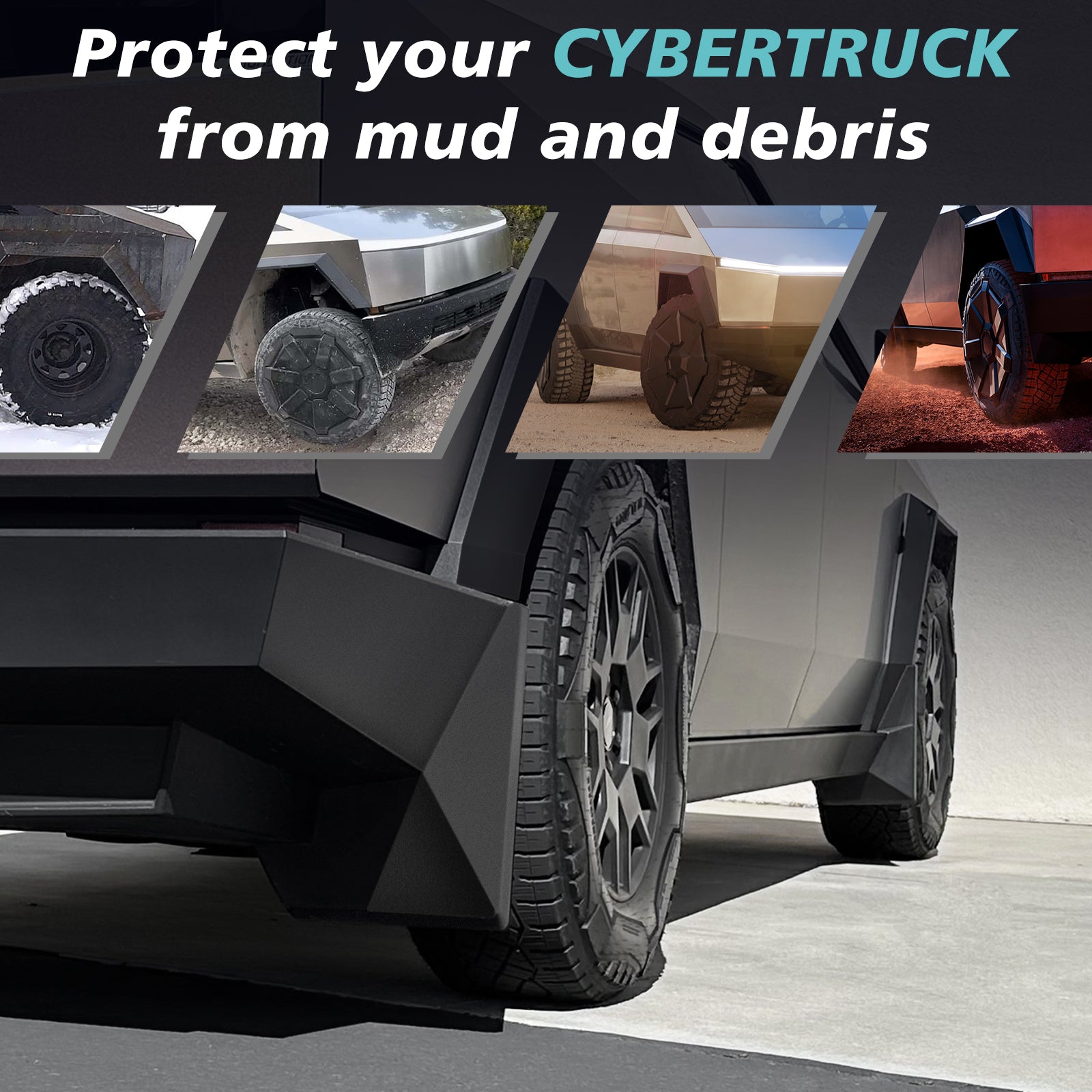 Mud Flaps for Cybertruck – EV-Vida