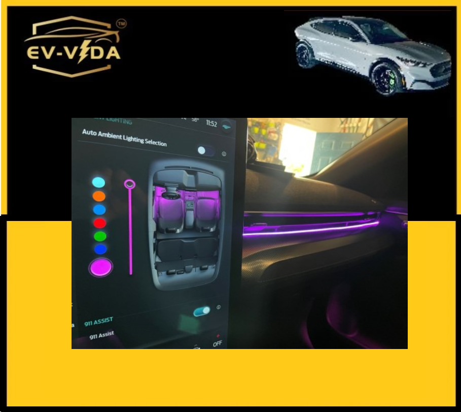 Mustang Mach-E Ambient Lighting Kit V2 – EV-Vida