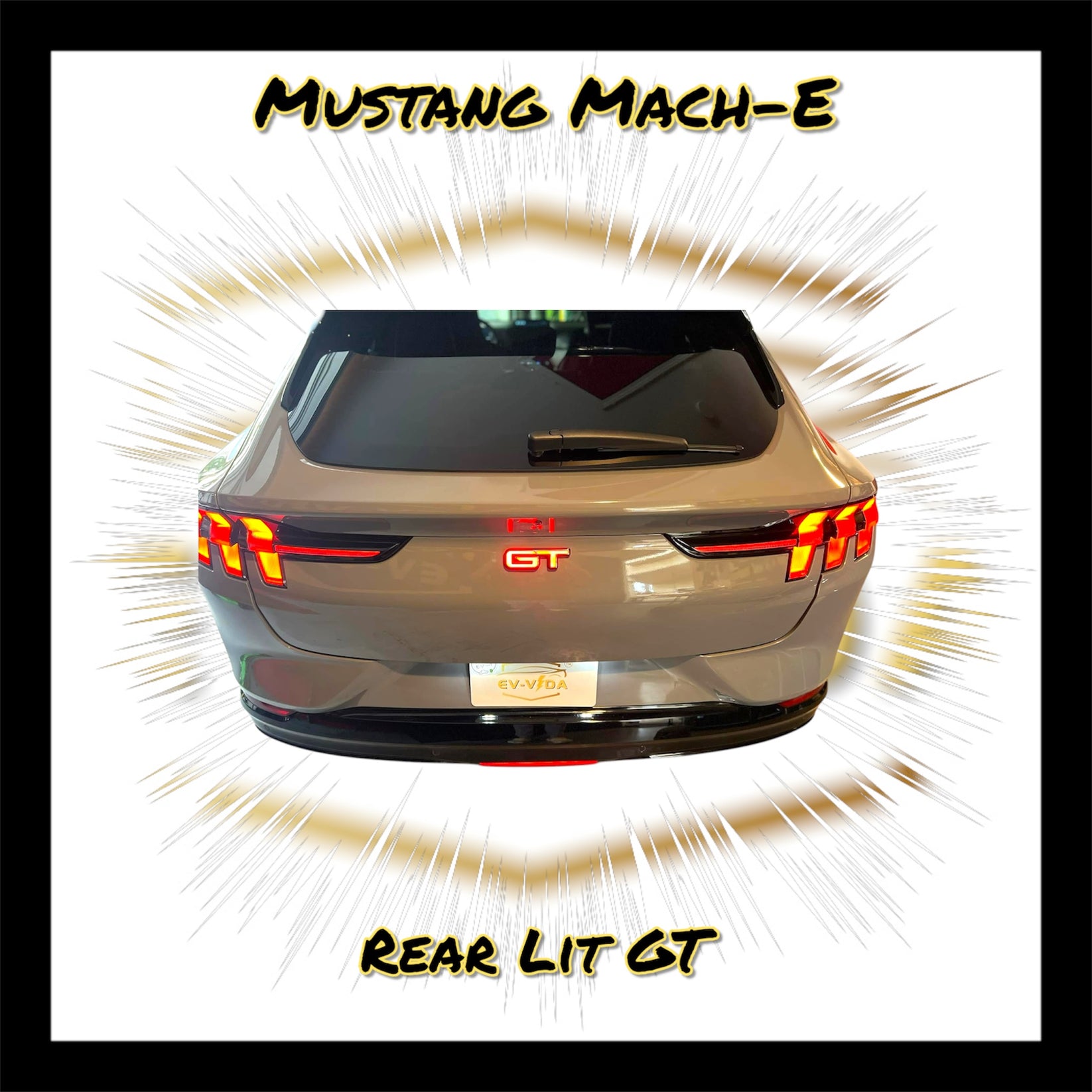 Mustang Mach E GT Lit Emblem V2 (Back in stock by 2.28.2025) – EV-Vida