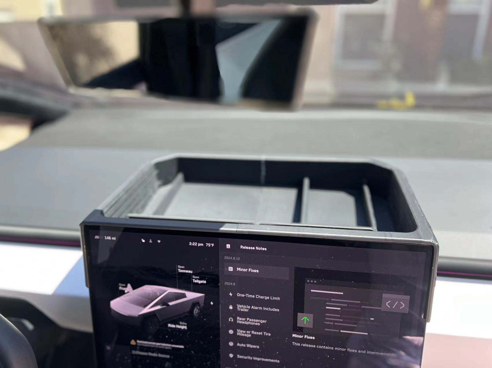 Screen Back Organizer for Cybertruck – EV-Vida