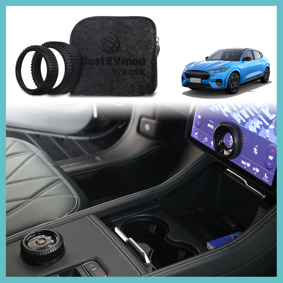 Mach E Light & Volume & Gear Shift Knob Metal Cover from AOSK – EV-Vida